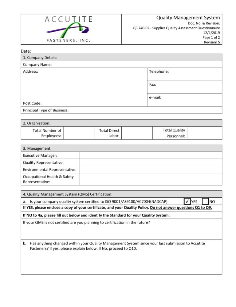 Company Resources | ACCUTITE FASTENERS, INC. • 1-800-488-7634